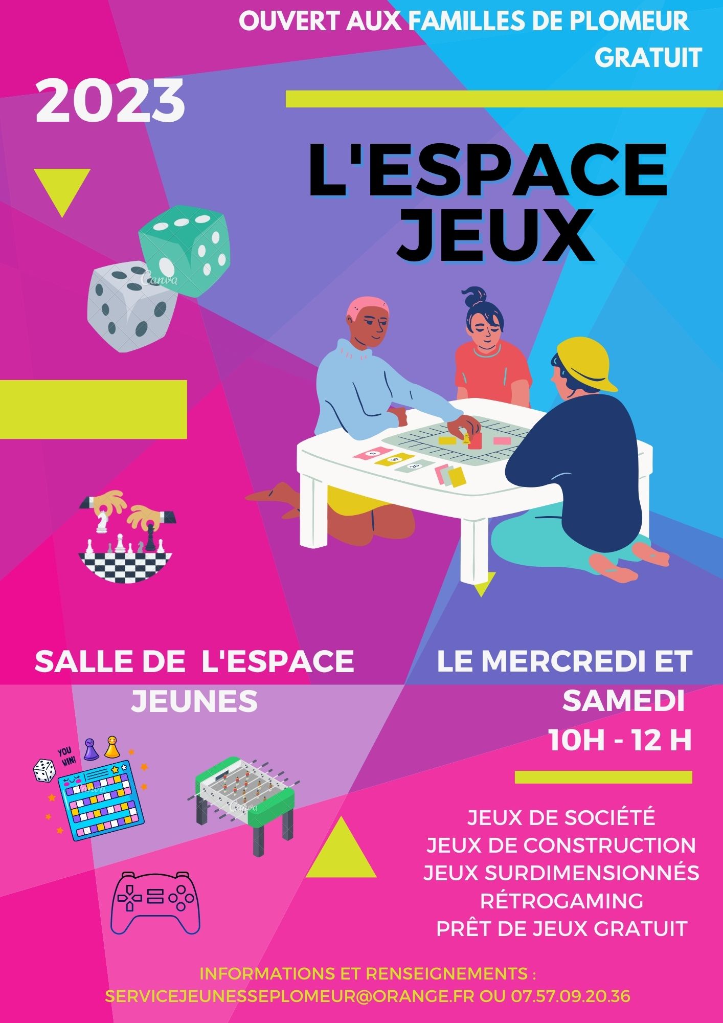 L'espace jeux | Jeunes en Projets en Bretagne
